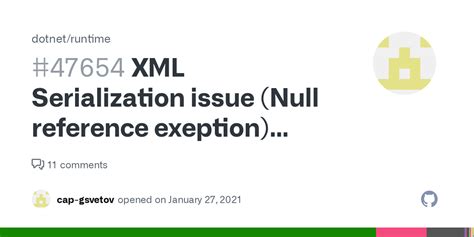 xml serialization issue null reference exeption when transferring