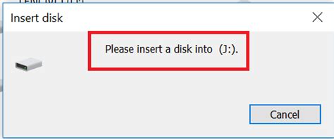 how to fix please insert a disk into drive error when pendrive is