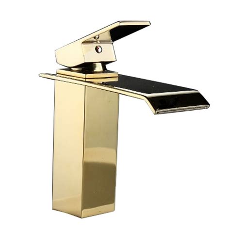 Torneira Gold Lavabo Banheiro Monocomando Dourada Viena Br