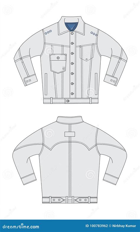 Outerwear Vector Templates Stock Vector Illustration Of Jersey 100783962