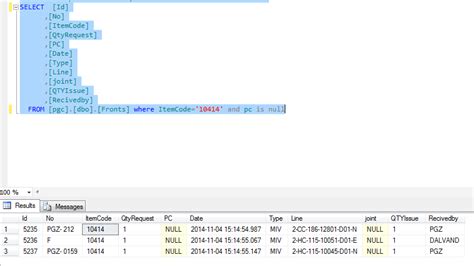 c ef can t return the items with condition but sql can why stack