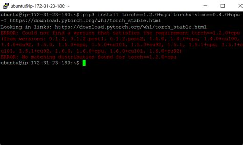 getting this error while installing torch and torchvision · issue