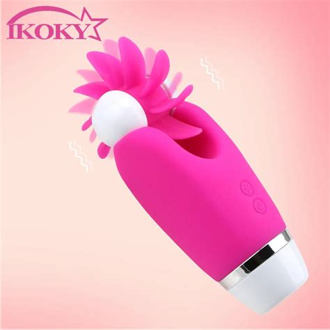 Tongue Licking Clitoris Stimulator 12 Speed Rotating Oral Sex Nipple G