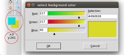 adding a color palette tkinter gui application development blueprints