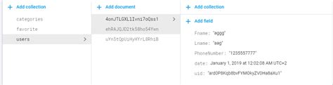 javascript react native firebase getting data from a document based