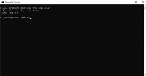 tutorial python 10 operasi tipe data tuple malas ngoding