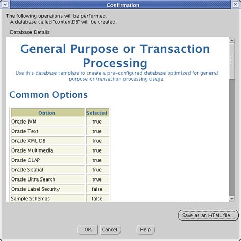 creating and configuring an oracle 11g database