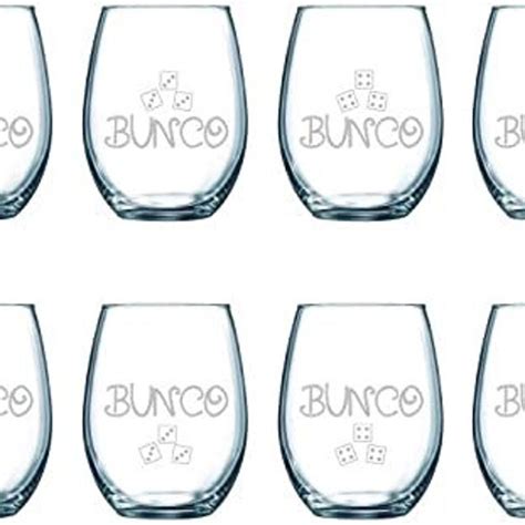 Bunco Wine Glass Etsy