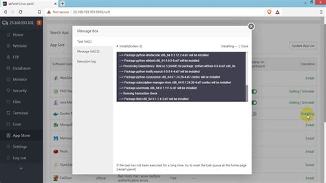 aapanel complete tutorial how to install docker manager