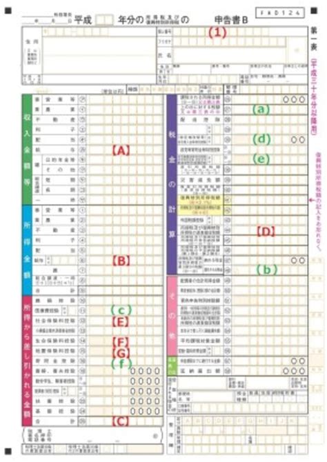 平成30年分 申告書bの書き方と源泉徴収票の見方 [確定申告] All About