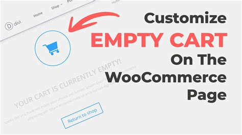 customize the woocommerce empty shopping cart page
