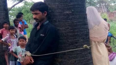 Bihar Lovers Tied To Tree Thrashed After Being Found In Compromising