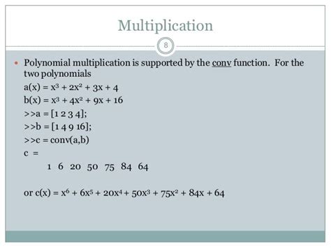 polynomials and curve fitting in matlab