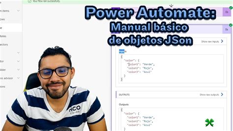 power automate manual básico de objetos json youtube