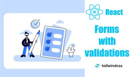 react js form with validations using hooks tailwind css youtube