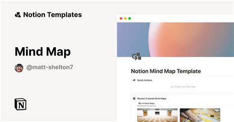 Mind Map Notion Template