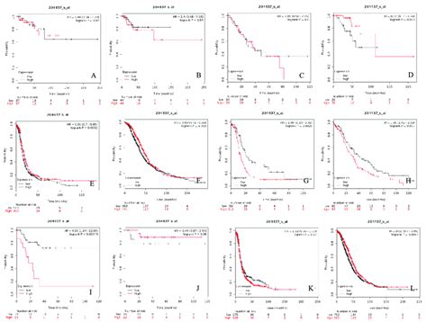 Subgroup Survival Analysis For Folr1 Gene Expression Survival Curves