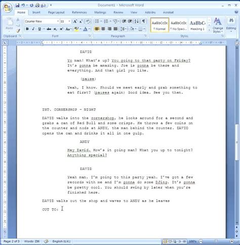 how to format your script youtube