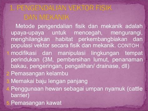 Vii Pengendalian Vektor