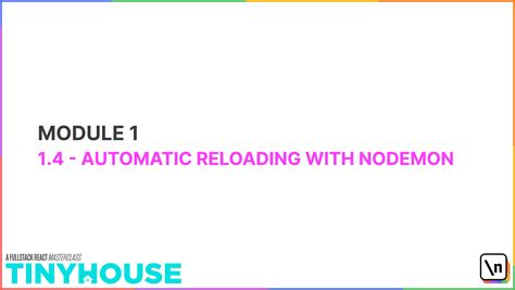 how to automatically reload a node js server with nodemon building