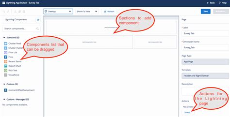 lightning app builder learning salesforce lightning application