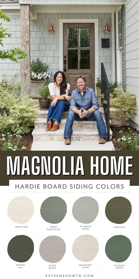 Exterior Farmhouse Colors By Chip And Joanna Gaines Hardie Board Siding