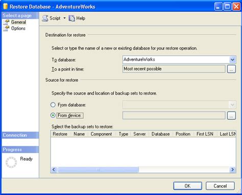 how to restore database in sql server