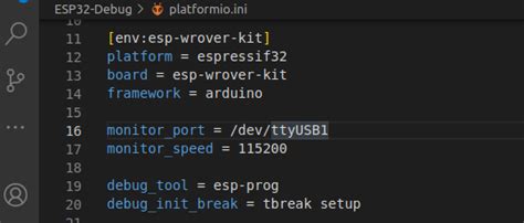 debugging with esp wrover kit development platforms platformio