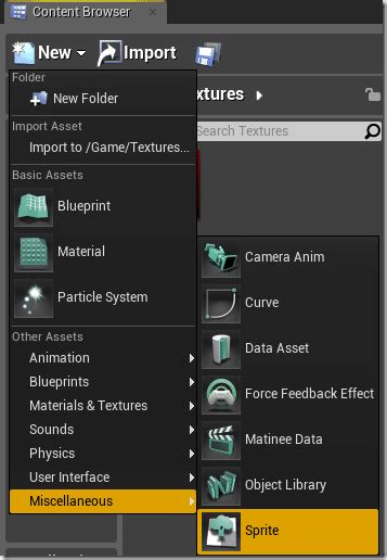 unreal engine tutorial part three sprites
