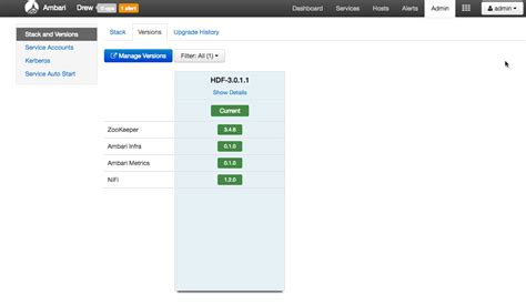 how to register target version and perform an amba cloudera