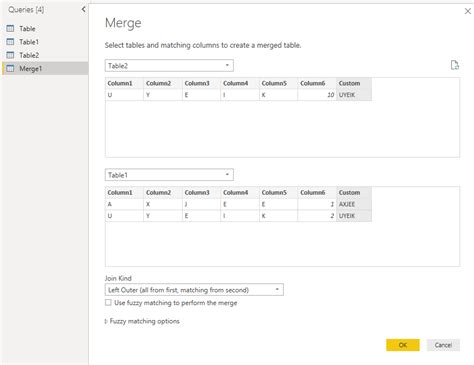 solved merging query faced ole db or odbc error dataform