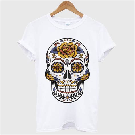 Sugar Skull Illustrations T Shirt Sugar Skull Illustration Skull
