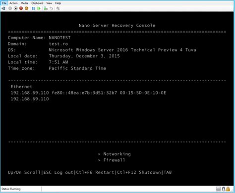 how to create a windows server 2016 nano server image
