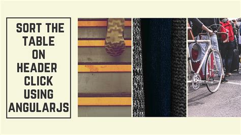 sort the table on header click using angularjs sorting