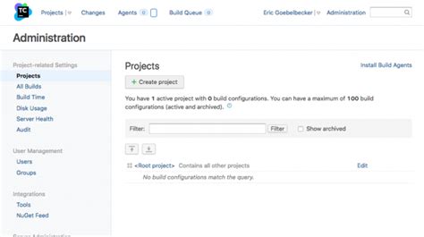 creating a new project with teamcity dzone devops