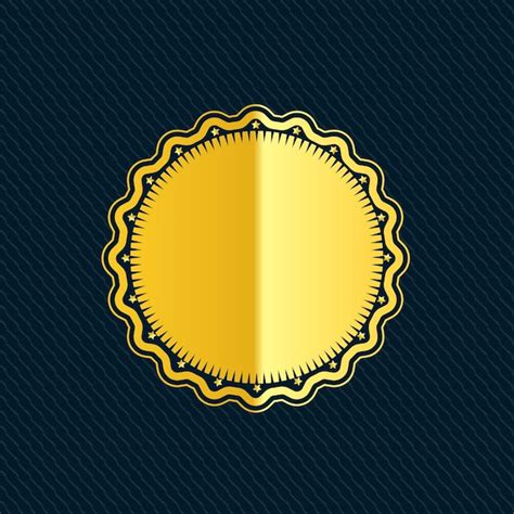 Premium Vector Realistic Golden Luxury Badges Premium Vector