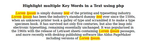 highlight multiple key words in a text using php preg replace 𝖎𝖆𝖒𝖗𝖔𝖍𝖎𝖙 𝖎𝖓