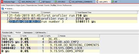 sql developer and the pl sql hierarchical profiler