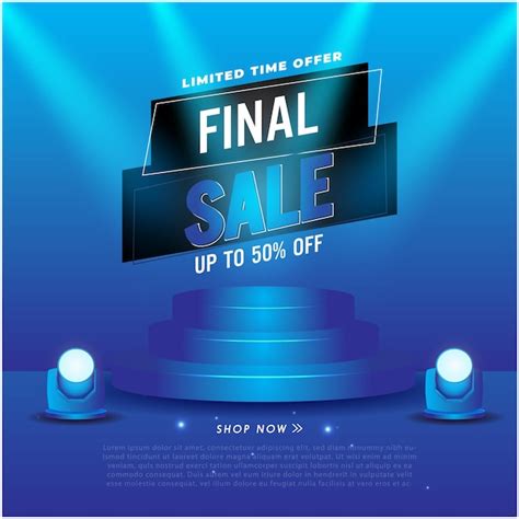 Premium Vector Sale Banner Template Design Final Sale Special Offer