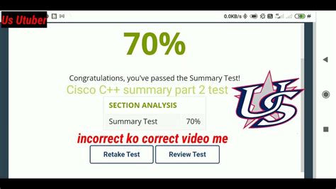 cisco c part 2 summary test answers youtube