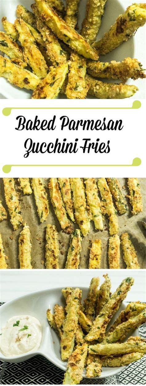 Baked Parmesan Zucchini Fries Dinner Parmesan