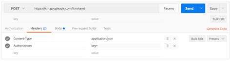 android firebase cloud messaging authorizion error stack overflow