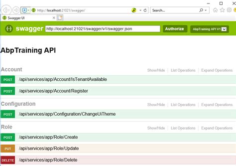 abp framework my first web api programmer sought