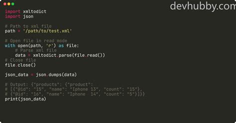 how to convert xml to json in python r code