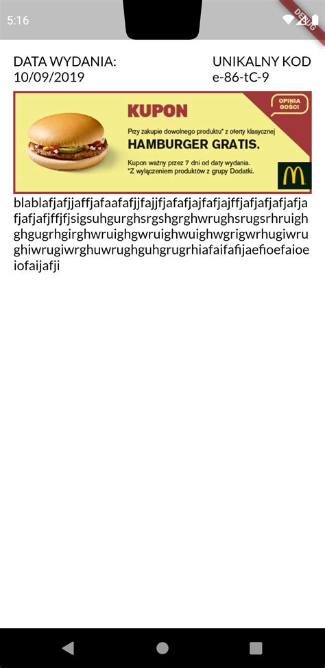dart how to re create layout with stretched text and two button like