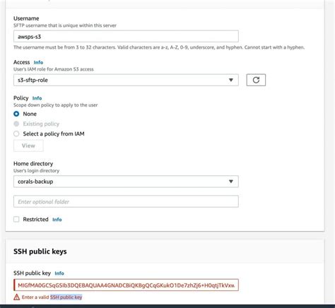how to connect to s3 bucket using sftp aws ps