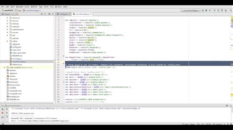 nodejs app config youtube