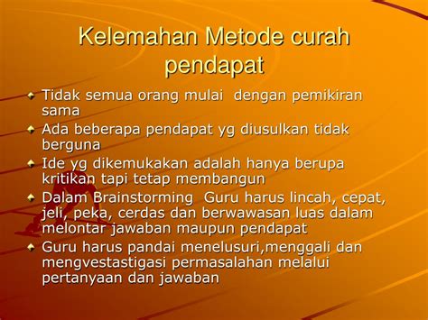 Ppt Metode Pembelajaran Powerpoint Presentation Free Download Id