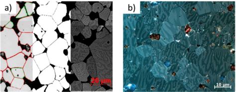 Shows A A Light Microscopic Image Of The Ndfeb Magnet Sample With
