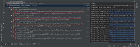 maven could not find artifact oyi ruoyi framework pom 3 8 5 in